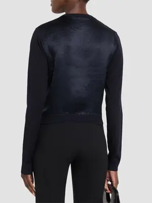 JASON WU Washed Merino Wool Cardigan