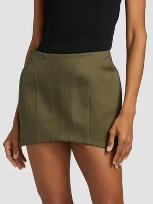MUGLER Jupe Structured Miniskirt