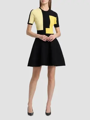 JASON WU Colorblock Knit Minidress