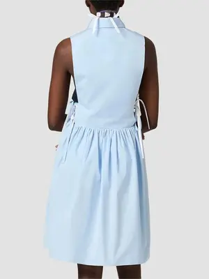 Miu Miu Poplin Side Tie Dress