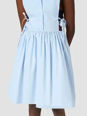 Miu Miu Poplin Side Tie Dress