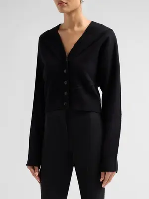 JASON WU Sculptural Merino Wool Cardigan