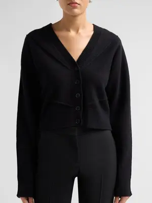 JASON WU Sculptural Merino Wool Cardigan