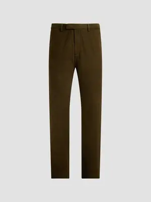 Polo Ralph Lauren Winterized Twill Flat-front Pants - Dark Brown