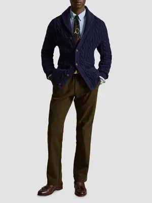 Polo Ralph Lauren Winterized Twill Flat-front Pants - Dark Brown