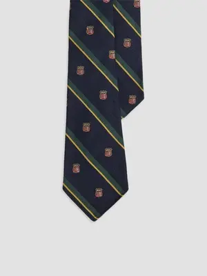 Polo Ralph Lauren Vintage-inspired Striped Wool-silk Club Tie