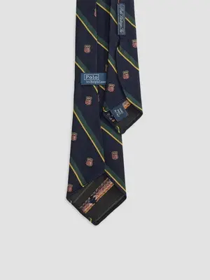 Polo Ralph Lauren Vintage-inspired Striped Wool-silk Club Tie