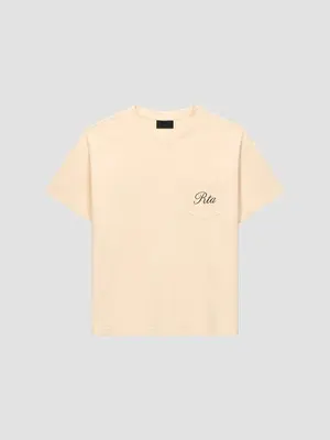 RtA Curva Ultra Printed Cotton T-shirt - Bone Clockface