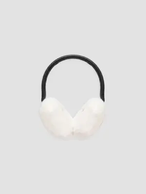 Gorski Select Shearling Lamb Earmuffs - White