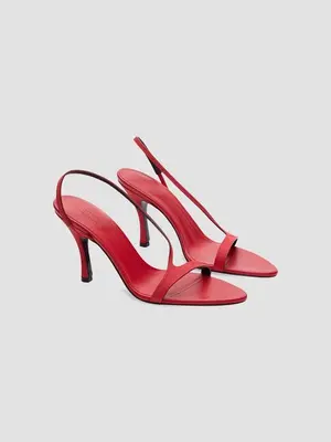 LOULOU STUDIO Lane 85mm Leather Sandals - Red