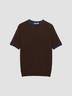 Prada Short-sleeved Cashmere Sweater - Brown