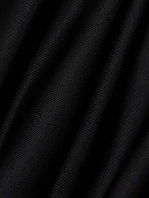 Loulou De Saison Paloma Twist Back Silk Midi-slipdress - Black