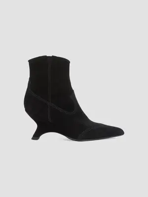 Simkhai Shadow 75mm Suede Western Boots - Black