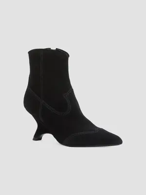 Simkhai Shadow 75mm Suede Western Boots - Black