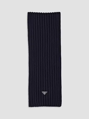 Prada Wool Scarf - Blue