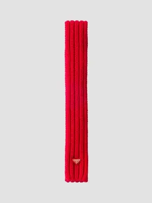Prada Wool Scarf Red