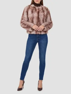 Gorski Toscana Shearling Lamb Collarless Coat - Multicolor