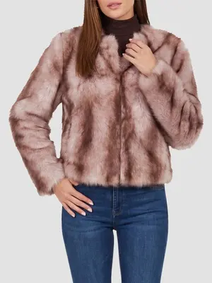 Gorski Toscana Shearling Lamb Collarless Coat - Multicolor