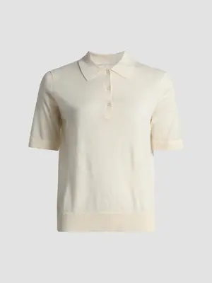 Loulou De Saison Migo Fine Cashmere Polo Top
