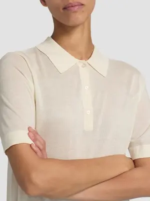Loulou De Saison Migo Fine Cashmere Polo Top
