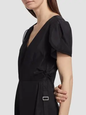 3.1 Phillip Lim Soft Tulip Sleeve V-neck Midi-dress