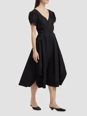 3.1 Phillip Lim Soft Tulip Sleeve V-neck Midi-dress
