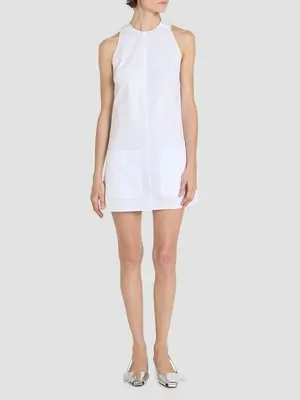 COURREGES Heritage Cotton Poplin Minidress