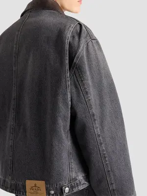 Prada Denim Blouson Jacket - Black