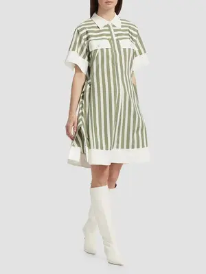 3.1 Phillip Lim Striped Cotton-silk Shirt Dress