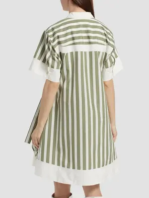 3.1 Phillip Lim Striped Cotton-silk Shirt Dress