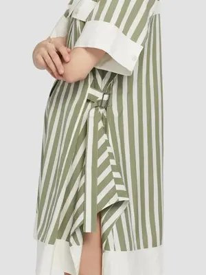 3.1 Phillip Lim Striped Cotton-silk Shirt Dress