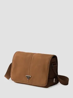 Prada Nubuck Leather Shoulder Bag