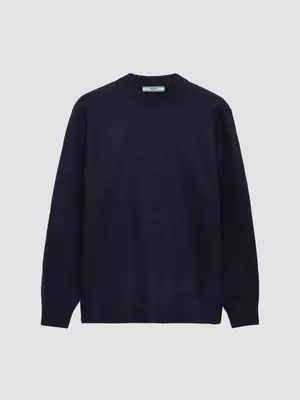 Prada Wool And Suede Sweater