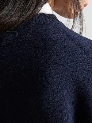 Prada Wool And Suede Sweater