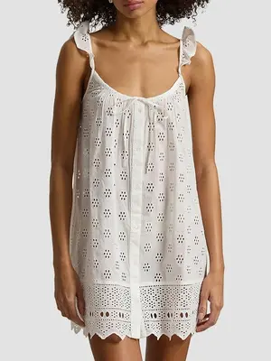 Polo Ralph Lauren Cotton Eyelet Cami Sleep Dress