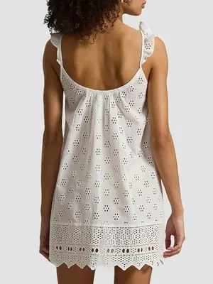 Polo Ralph Lauren Cotton Eyelet Cami Sleep Dress