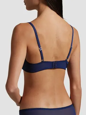 Polo Ralph Lauren Pony-embroidered Mesh Unlined Demi Bra