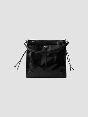 Prada Bonnie Leather Shoulder Bag - Black