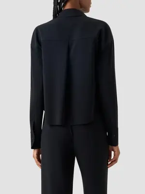 Akris 3d Floral Patch Blouse