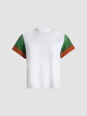 3.1 Phillip Lim Ombré Voile Combo T-shirt - White Multi