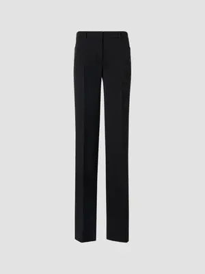 Akris Mikka Virgin Wool Pants - Black