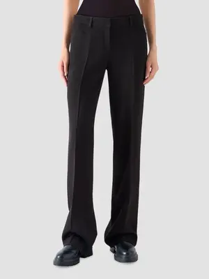 Akris Mikka Virgin Wool Pants - Espresso