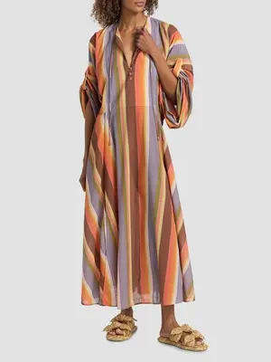 Zimmermann Solstice Cotton Tunic Maxi Dress