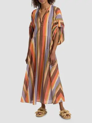 Zimmermann Solstice Cotton Tunic Maxi Dress