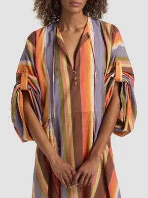 Zimmermann Solstice Cotton Tunic Maxi Dress