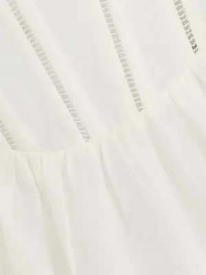 Zimmermann Luna Linen-silk Corset A-line Midi-dress