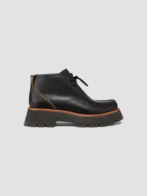 3.1 Phillip Lim Kate Leather Upstate Boots - Black