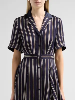 JASON WU Striped Mini Shirtdress