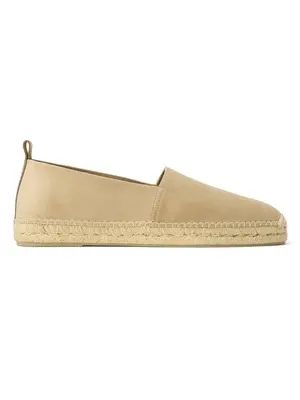 Ralph Lauren Purple Label Bosworth Suede Espadrilles - Stone