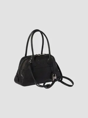 Miu Miu Vivant Nappa Leather Top Handle Bag - Black